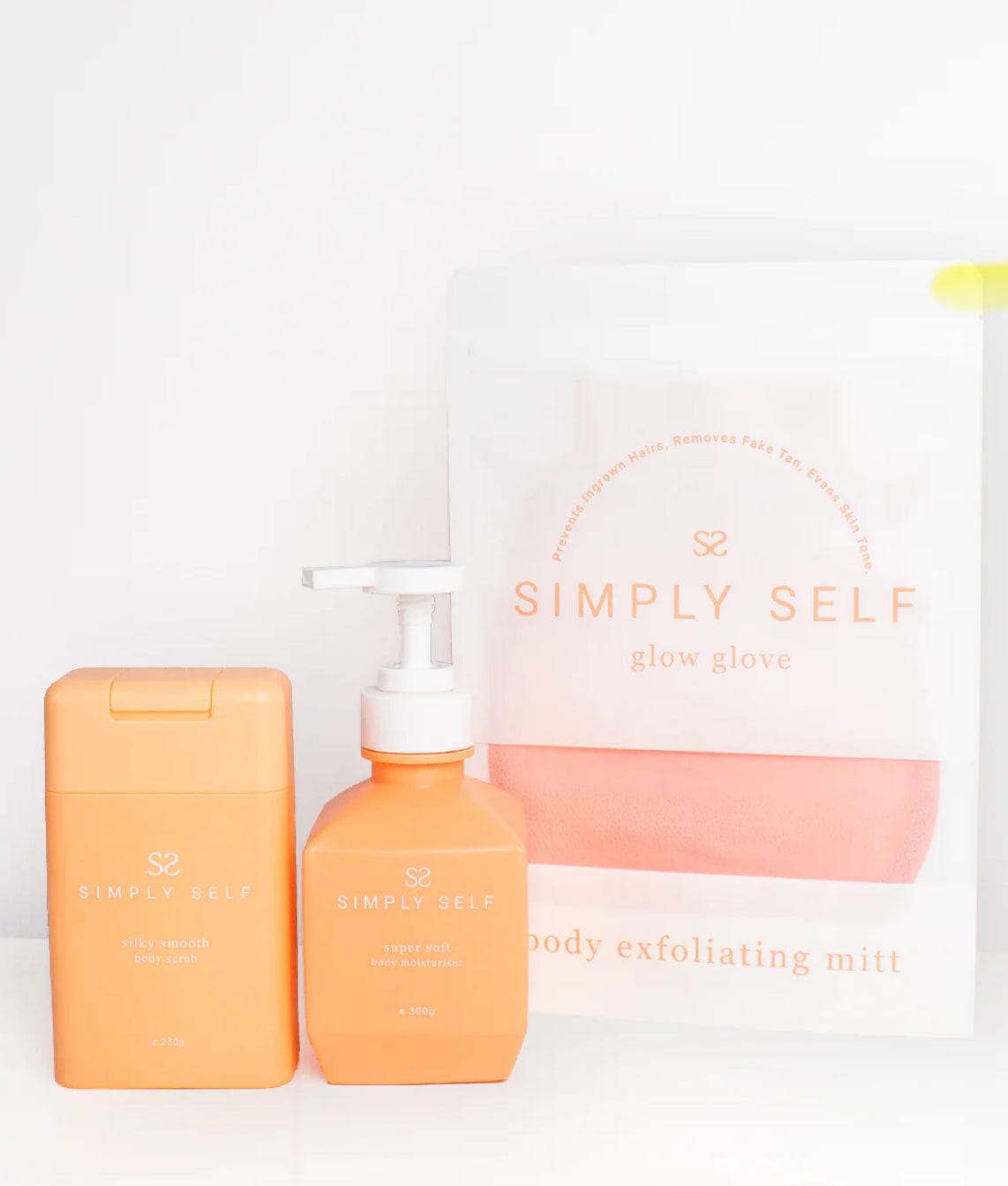 Glow Body Bundle – Simply Self 3-Step Radiance Ritual – SNACC BEAUTY